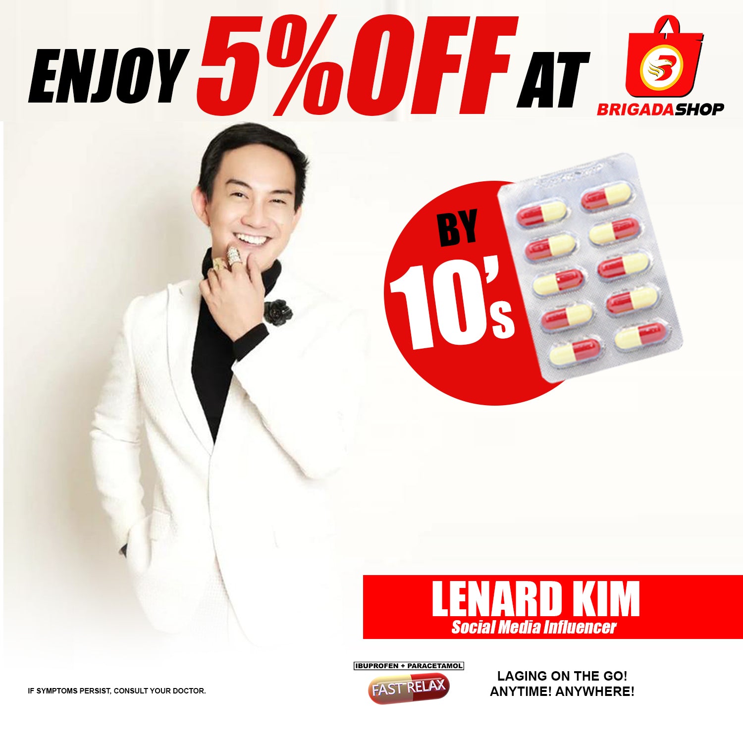 Fast Relax Ibuprofen + Paracetamol (Lenard Kim 5% Discount) – Brigada ...