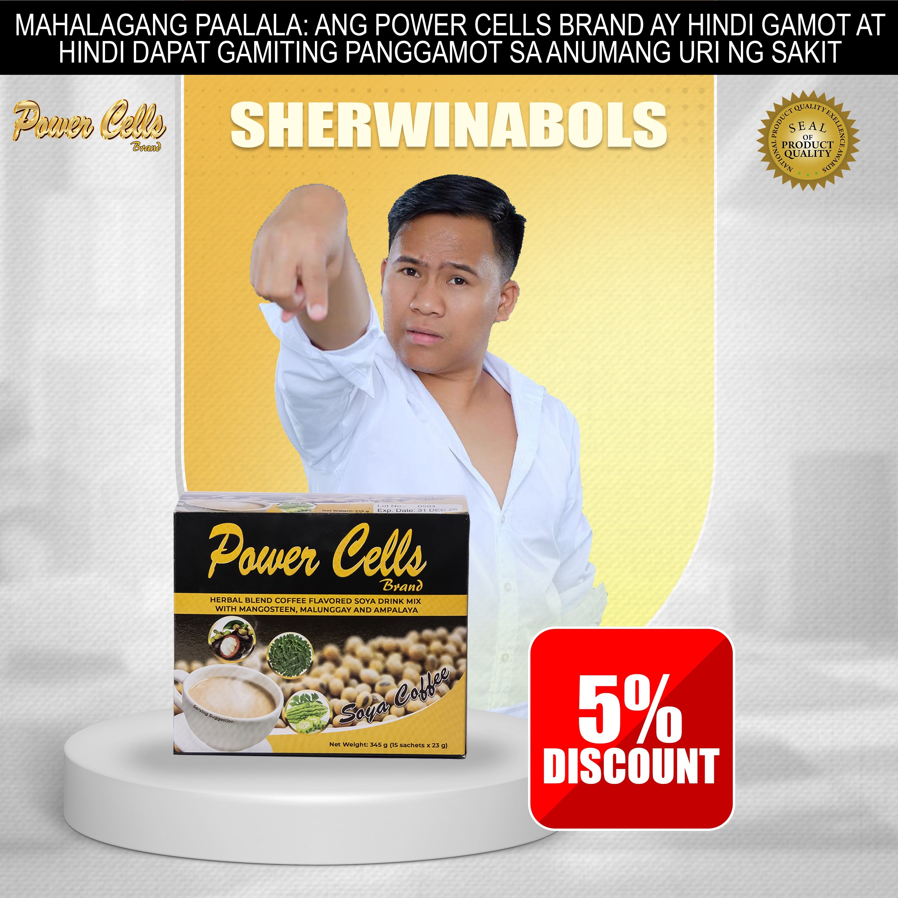 POWER CELLS SOYA COFFEE (Sherwinabols 5% Discount) – Brigada Online Shop